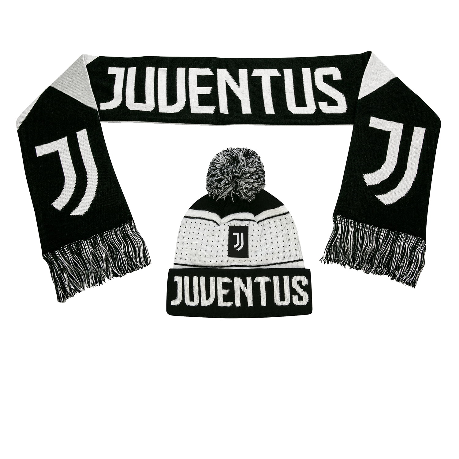 Juventus Scarf Reversible and Beanie hat Official Licensed Authentic ...