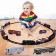 Electric Freight Train Set with Light-Up Tracks, STEM Railway Toy for ...