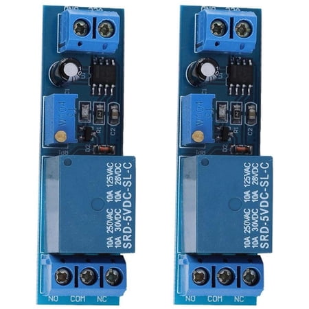 2 Pcs Delay Relay Module, NE555 Delayed Relay Module Cycle Timer, 5V ...