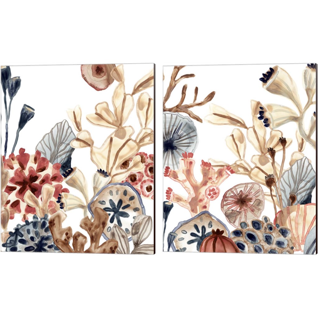 Great Art Now Ocean Chorus by June Erica Vess 2 Piece Canvas Art Set ...