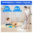 Steam Mop 1500W Electric Floor Cleaner Hot Steam Cleaner Handheld ...
