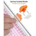 Firbon Pink A5 Paper Cutter, Straight Small Paper Trimmer with Side ...