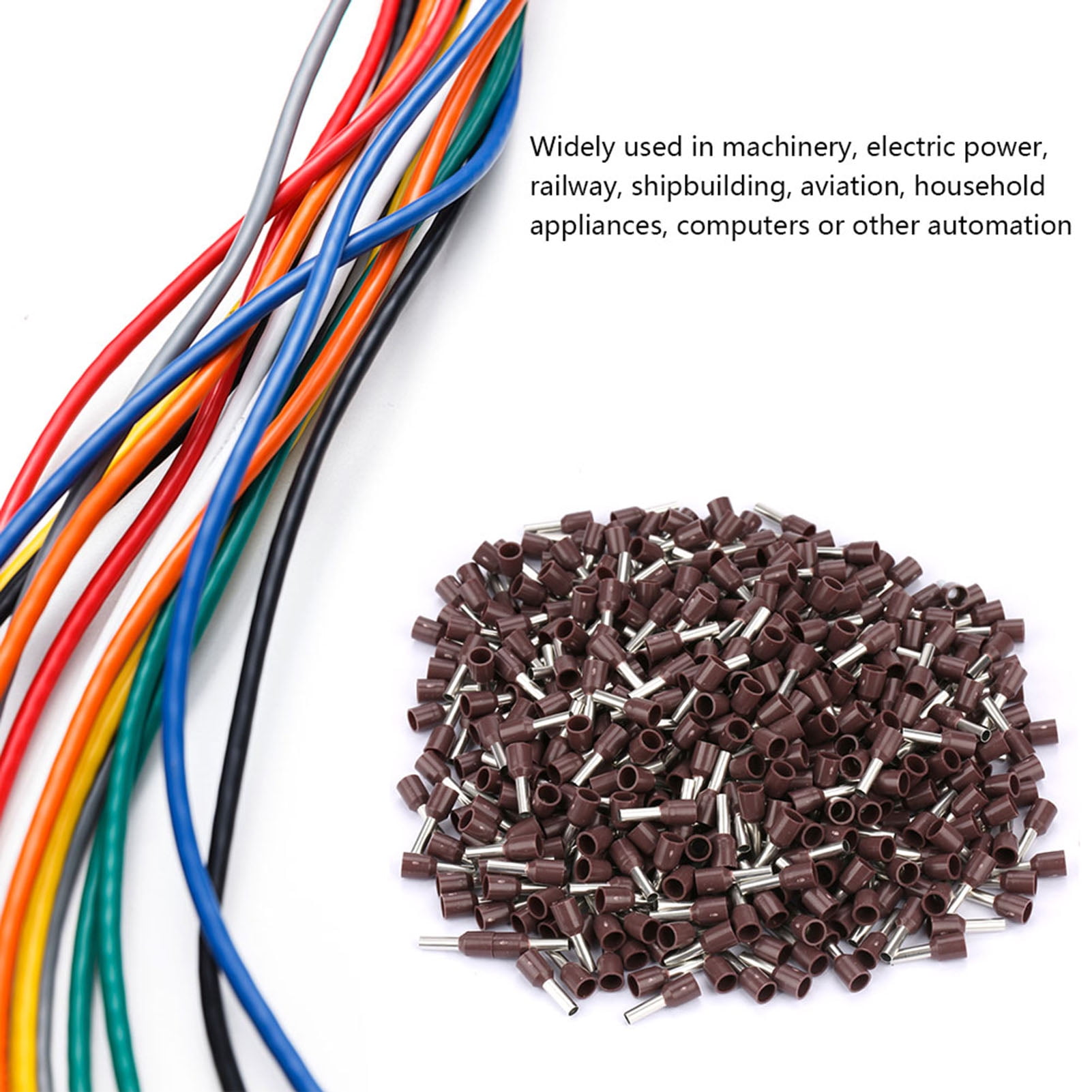 Terminal Prensado En Frío Terminal Tubular 500pcs/set E2508 Tubos ...