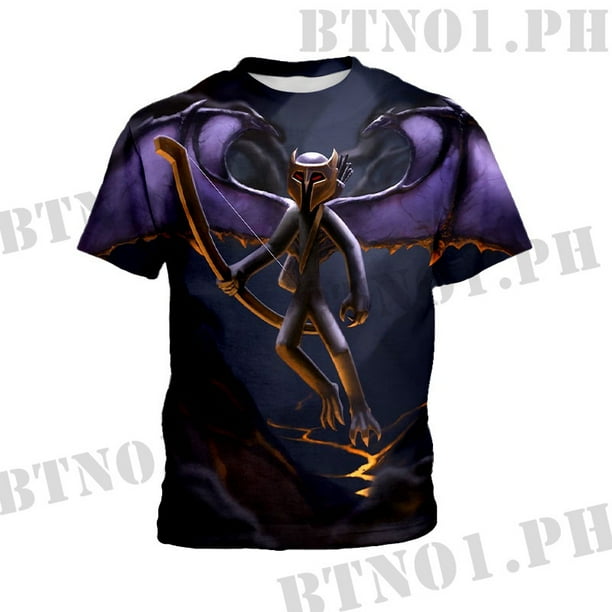 Camiseta Stick War Juego Para Niños 3D Ropa De Dibujos Animados Unisex ...