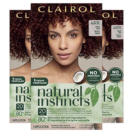 Clairol Natural Instincts Semi-Permanent Hair Dye, 4RR/20R Malaysian ...