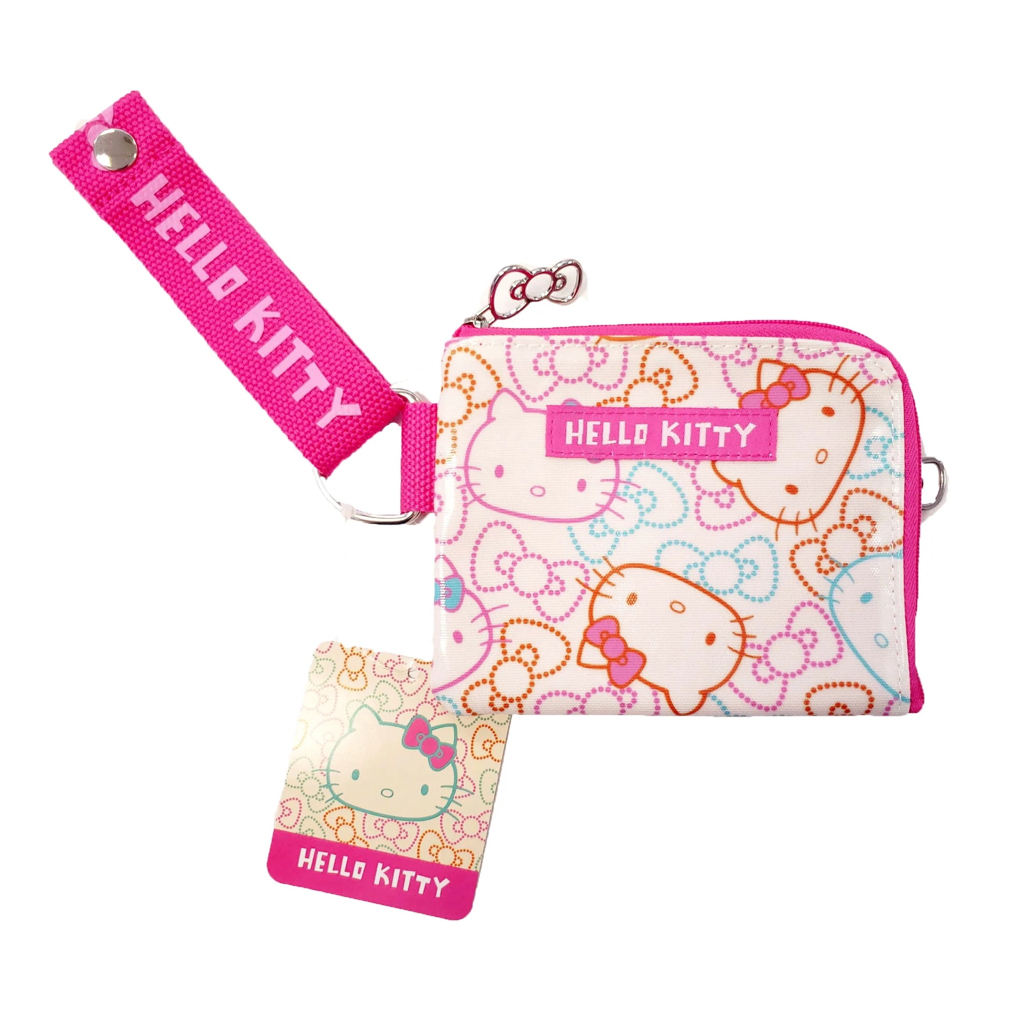 Hello Kitty Wristlet Coin Pouch: Color Ribbons Sanrio Japan - Walmart.com