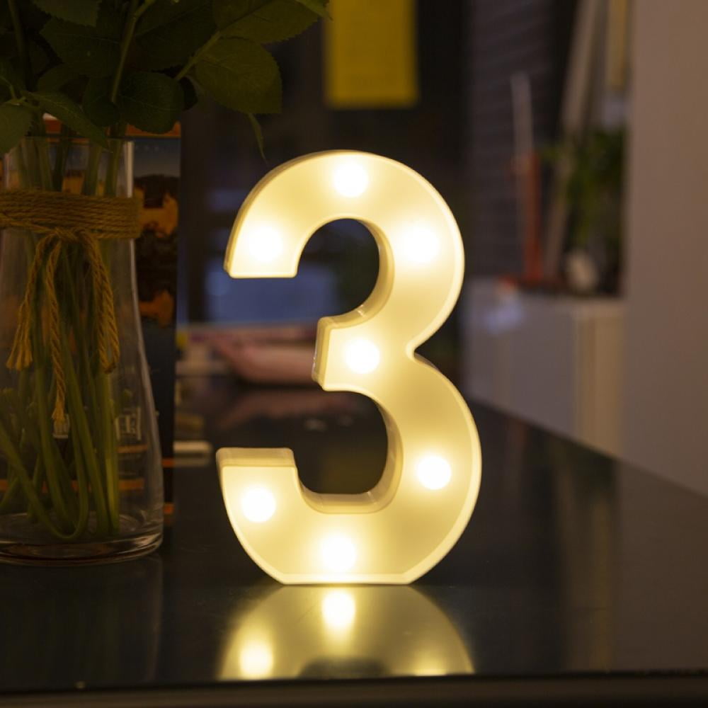Hamlinson Decorative Led Light Up Number White Plastic Big Led Marquee hamlinson-decorative-led-light-up-number-white-plastic-big-led-marquee