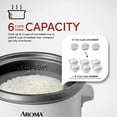 Aroma, 3-Cup Electric Rice Cooker, Nonstick Interior, White - Walmart.com