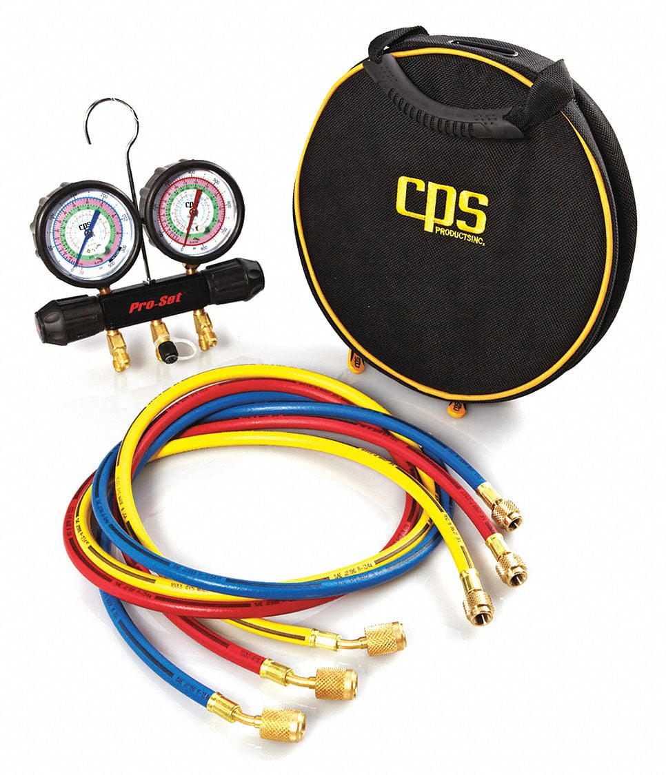 Pro-Set Mechanical Manifold Gauge Set,2 Valves MT2H7P5 - Walmart.com