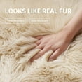 Sanmadrola Area Rugs for Living Room Bed Room Rugs Faux Fur Rug Faux ...