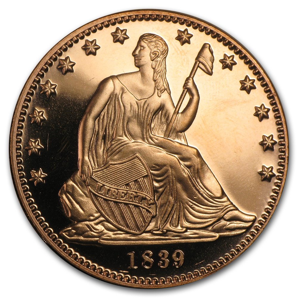 Osborne Mint - 1 oz Copper Round - Seated Liberty - Walmart.com ...