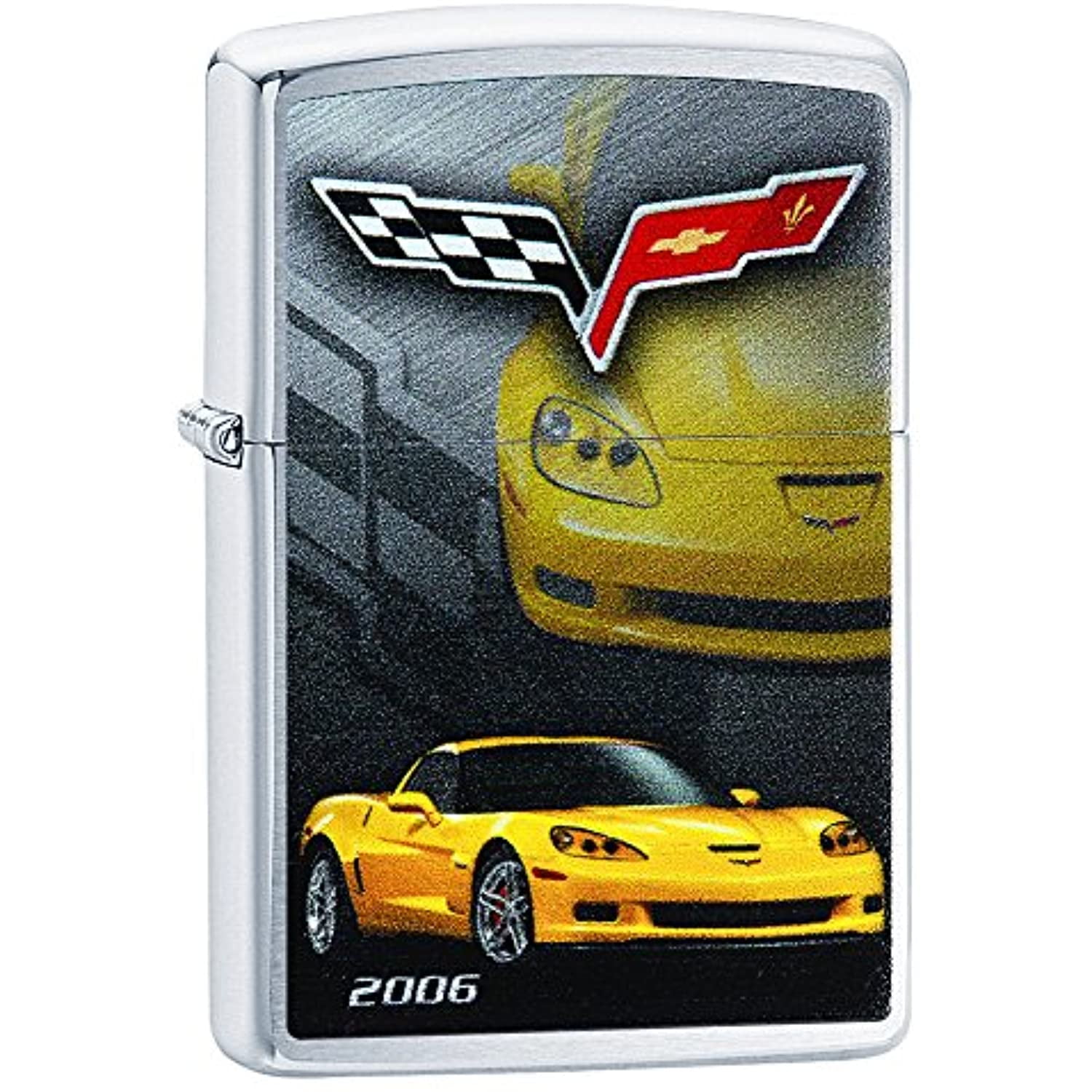 Zippo Lighter Chevy Corvette 2006 Brushed Chrome - Walmart.com
