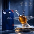 3D Sculpted Grey Goose Glass Whiskey Bottle 350ml, Goose Shaped Glass ...