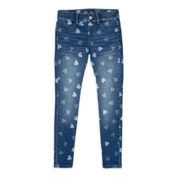 Wonder Nation - Wonder Nation Girls Fashion Print Pull-on Jeggings ...