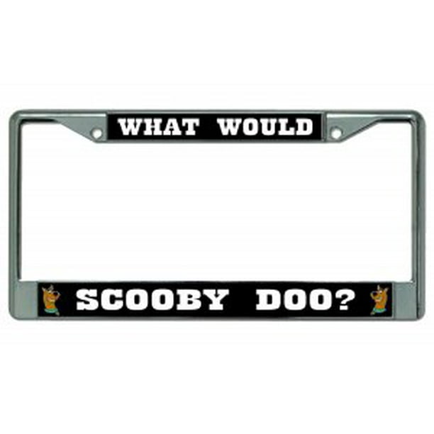 What Would Scooby Doo? Chrome License Plate Frame - Walmart.com ...