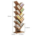 CozySound 3-Tier Tree Bookshelf, 17"x9"x22" Bamboo Storage Shelf ...