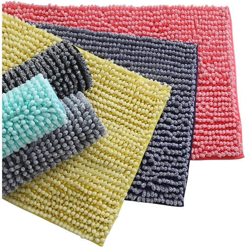 Mainstays Heathered Microfiber Noodle Bath Rug, 1 Each - Walmart.com