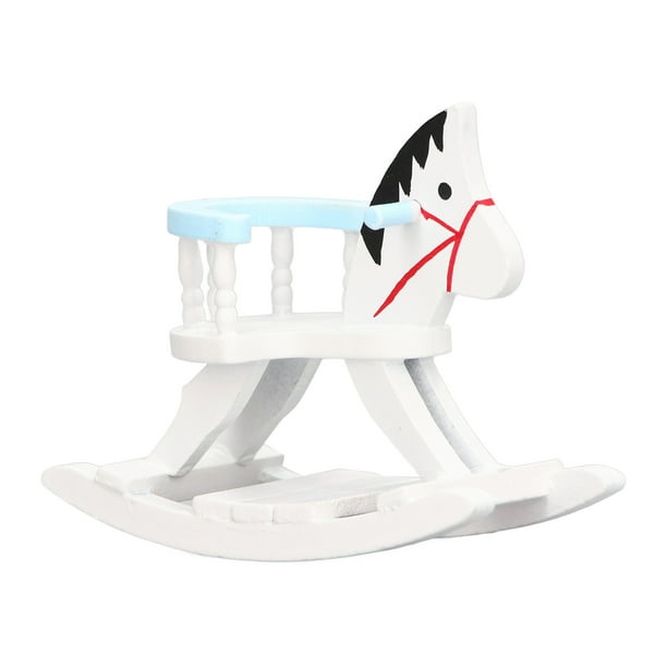 Dollhouse Rocking Horse Chair, Decor Vivid Design Doll House Chair For ...