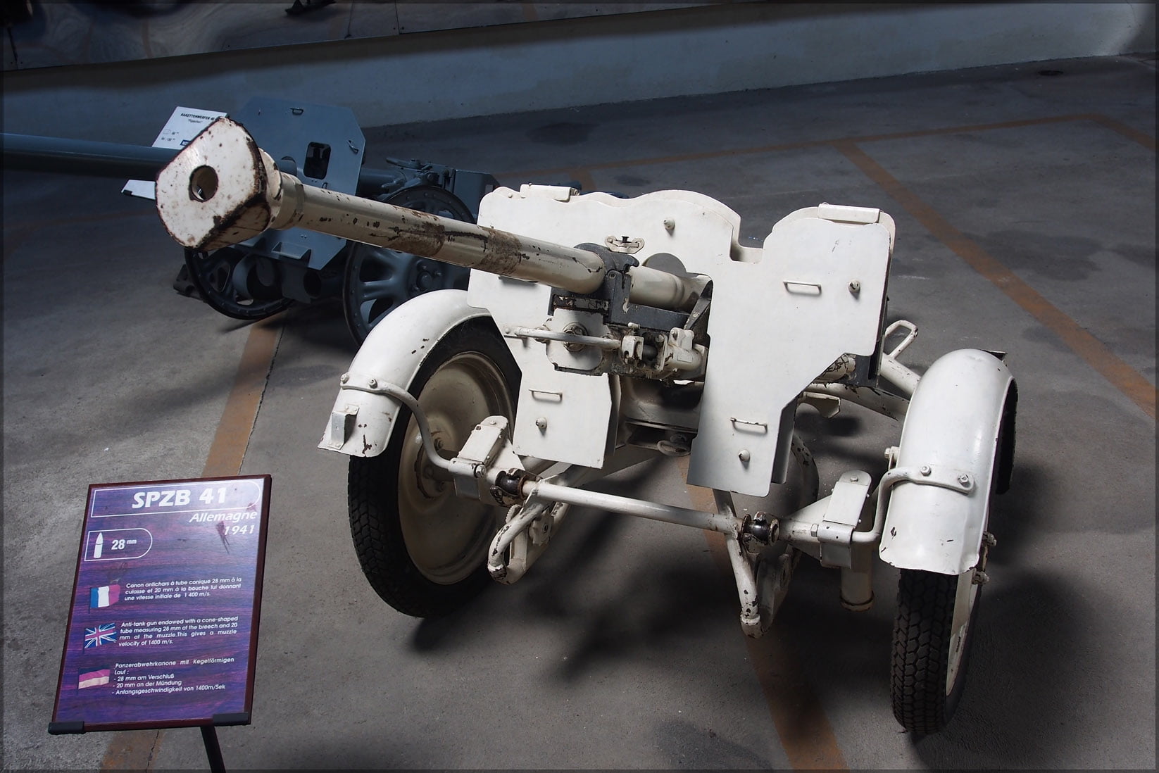 24"x36" Gallery Poster, 1941 28mm Canon SPZB 41 anti tank, Musee des ...