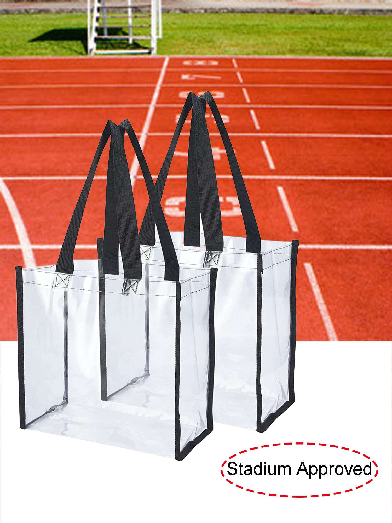 LAVA Clear Purses Stadium Approved Clear Tote Bags for Women, 2 PCS ...