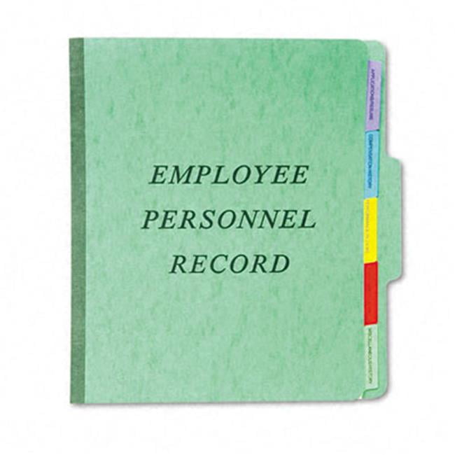 Vertical Personnel Folders- 1/3 Cut- Top Tab- Letter- Green - Walmart.com