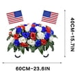 Artificial Memorial Saddle Flowers, 23.6" Cemetery Tombstone Decoration ...