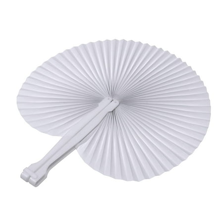 24 Pack Folding Paper Fans Handheld with Plastic Handle | Walmart Canada