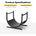 SPECSTAR 17 Inches Decorative Heavy Duty Firewood Storage Log Rack Wood ...