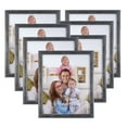 8x10 Picture Frame Set of 7, Antique Silver Photo Frames for Wall Mount ...
