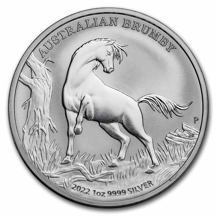 2022 Australia 1 oz Silver Australian Brumby BU - Walmart.com