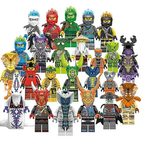 Set Of 24 Pcs Ninjago Mini Figures Kai Jay Sensei Wu Master Building ...
