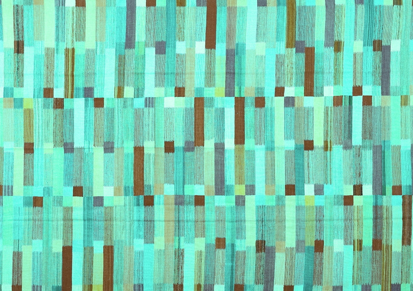 Ahgly Company Machine Washable Indoor Rectangle Abstract Turquoise Blue ...