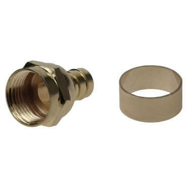 BNC/RG6 Compression Connector for QUAD Shield RG6 Coax Cable (Each ...