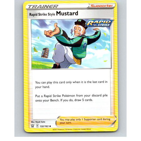 2021 Pokemon S&S Battle Styles #132 Rapid Strike Style Mustard U V84851 ...