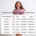 ITSAME Girls Formal Tutu Dresses Sequin Bow Puff Sleeve Princess ...