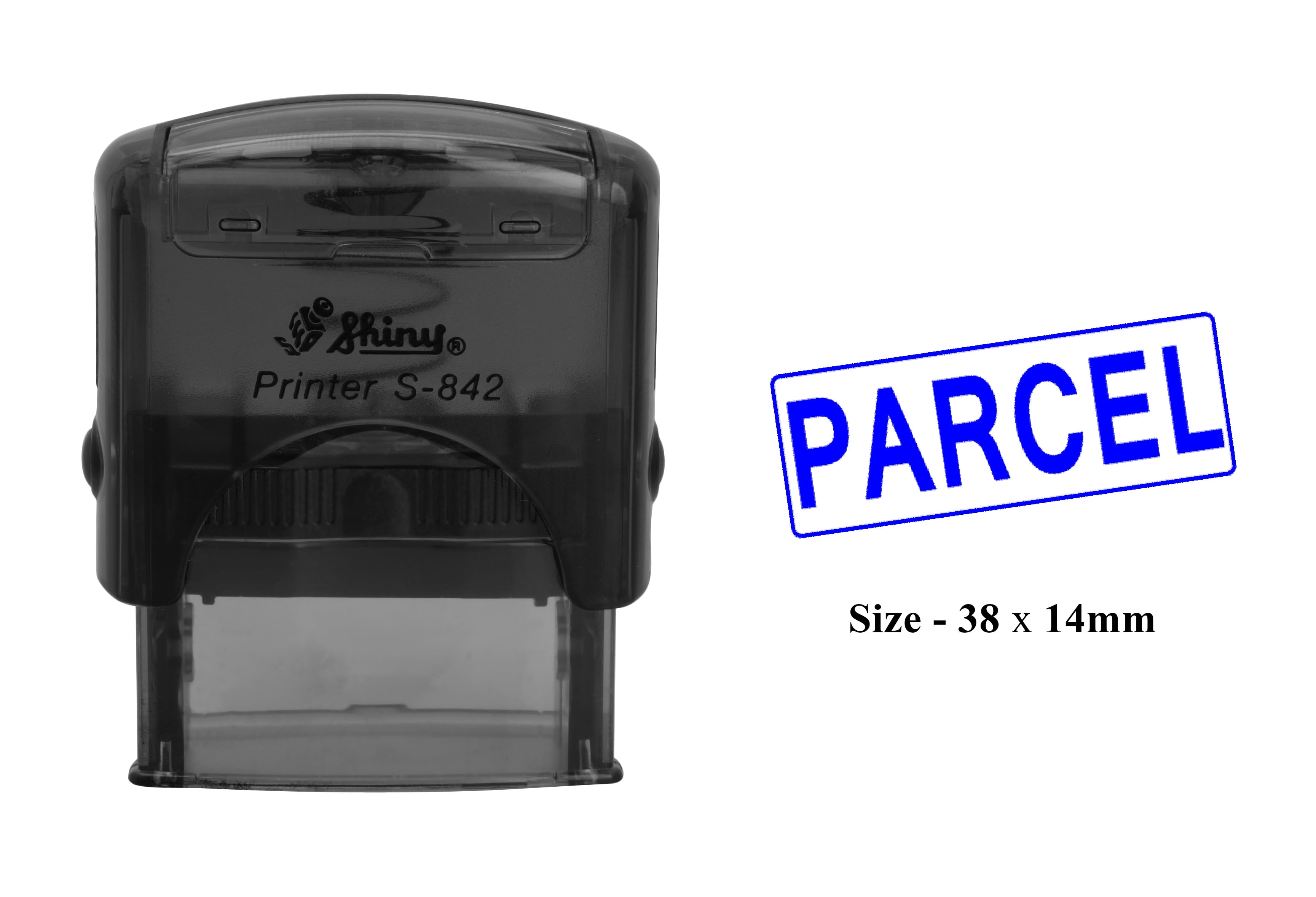 Parcel Print Plastic Stamp Clear Print for Office Use Shiny Self-Inking ...