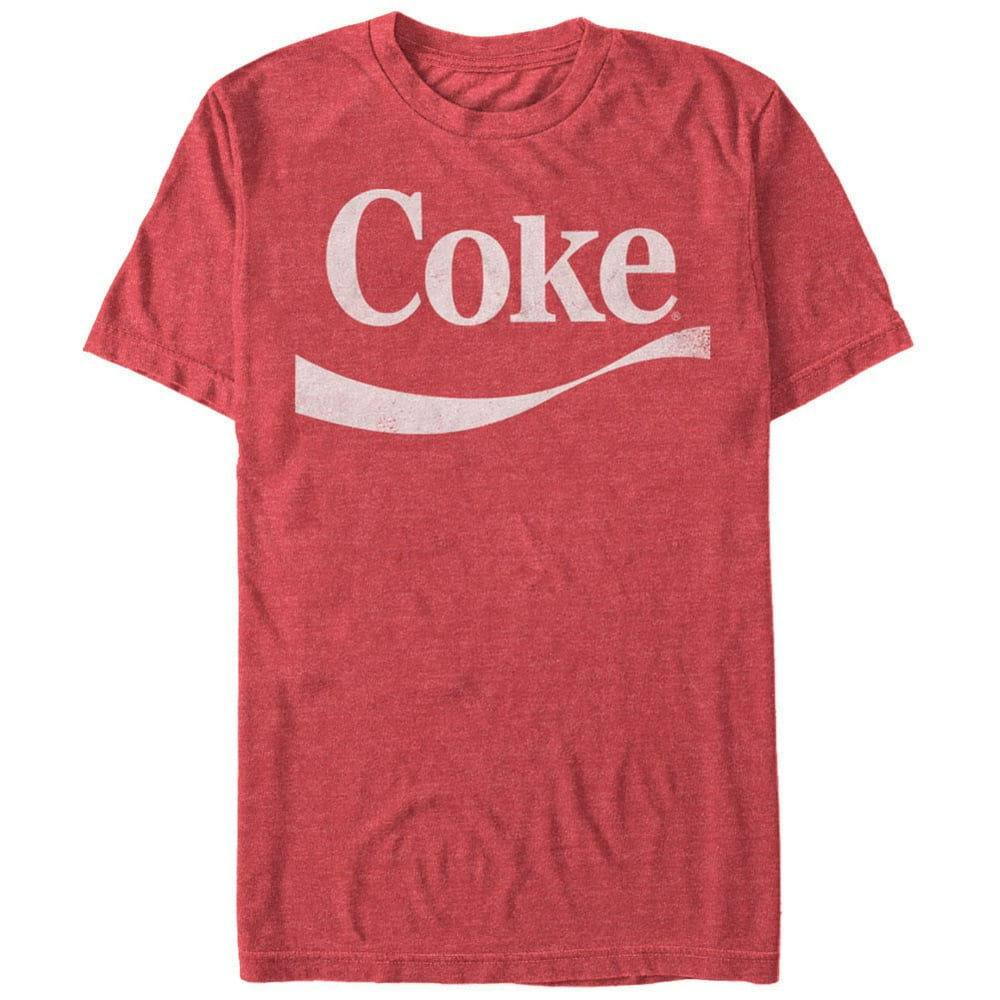 Coca-Cola - Coca-Cola Simple Coke Swoosh Red T-Shirt-2XLarge - Walmart ...
