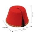 Bead Trim Fez Caps Ottoman Tarboosh Hat Moroccan Hat for Various ...