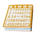 MERIGLARE 100x Bingo Paper Game Cards Bingo Set Easy to Read Fun ...