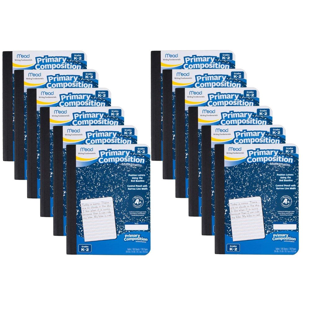 Mead Composition Book Primary Grades K 2 100 Wide Ruled Sheets 9 75 mead-composition-book-primary-grades-k-2-100-wide-ruled-sheets-9-75