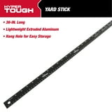 Hyper Tough Aluminum Yardstick 36 inch, Measuring Ruler with ...