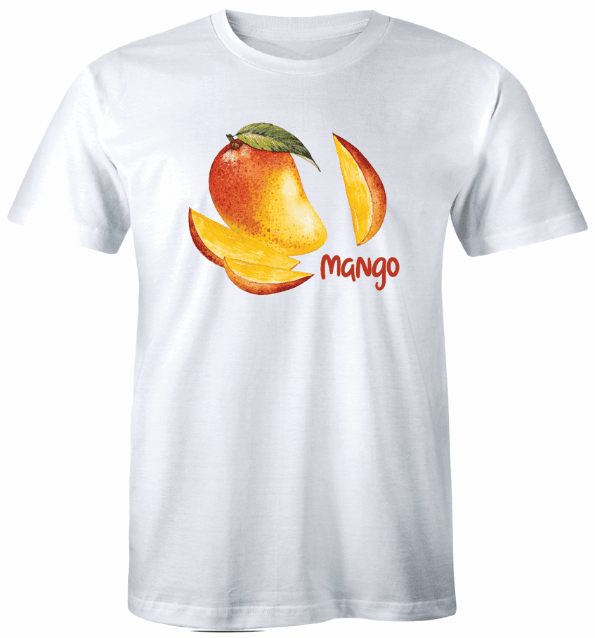 Sliced Mango T-Shirt Mango Lovers Vegan Healthy Fruit Tee Shirt Men ...