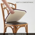 Elegant Comfort Chair Cushion Covers with Ties and Non Skid Rubber ...