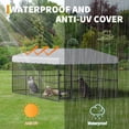 Ataucjin Outdoor Dog Kennel, Large Heavy Duty Metal Dog Kennel with ...