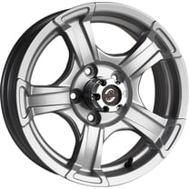 "Taskmaster Viking Series Aluminum Trailer Rim, Gloss Black, 15"" x 6 ...