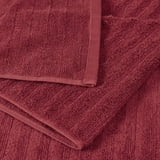 Mainstays Performance Textured 2-Piece Bath Sheet Set Red Quick-Drying ...