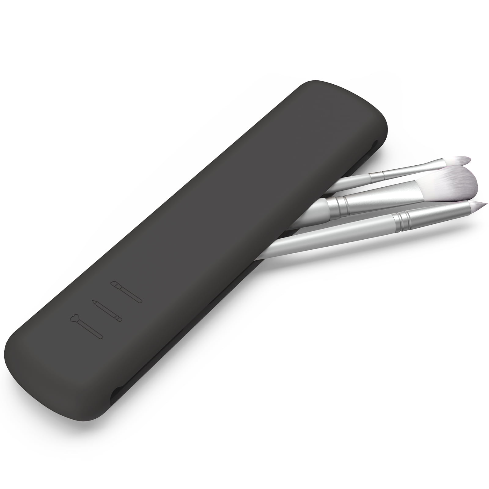 ETAOLINE Travel Makeup Brush Holder Silicon Portable Cosmetic Face ...