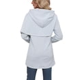 Aellinatey Women's Casual Hoodie Long Sleeve Loose Irregular Solid ...