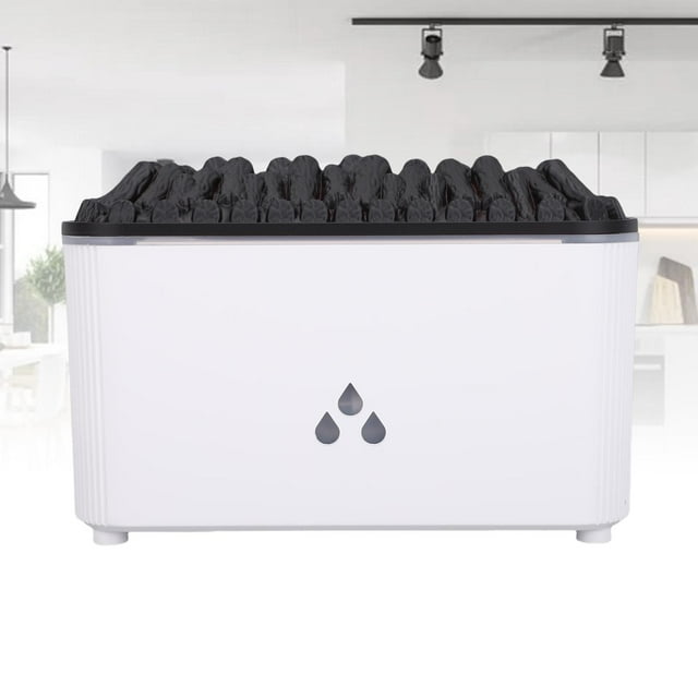 Fireplace Flame Air Diffuser Humidifier, 160ML Quiet Fireplace Fire ...