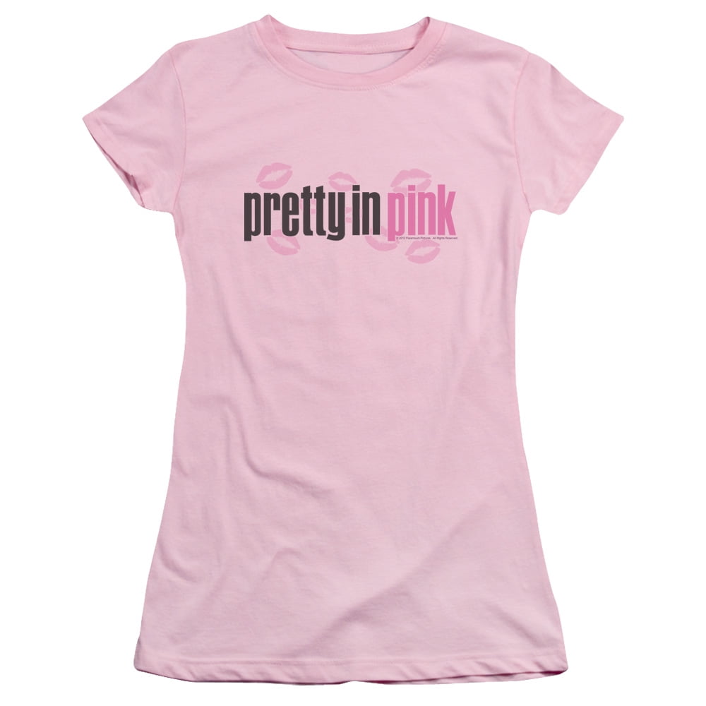 Pretty In Pink - Logo - Juniors Teen Girls Cap Sleeve Shirt - Small ...